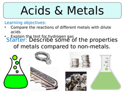 KS3 ~ Year 8 ~ Metal & Acid Reactions | Teaching Resources
