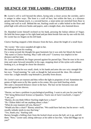 THE SILENCE OF THE LAMBS - Paper 1 Revision PowerPoint: GCSE English ...