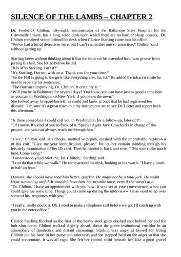 THE SILENCE OF THE LAMBS - Paper 1 Revision PowerPoint: GCSE English ...