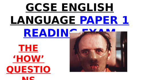 THE SILENCE OF THE LAMBS - Paper 1 Revision PowerPoint: GCSE English ...