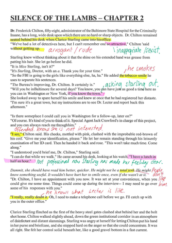 THE SILENCE OF THE LAMBS - Paper 1 IMPRESSIONS Revision PowerPoint ...