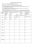 Calculating Relative Formula Mass | Teaching Resources