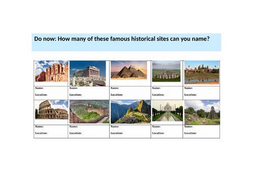 Lesson 1: What can we learn about Ancient Civilizations | Teaching ...