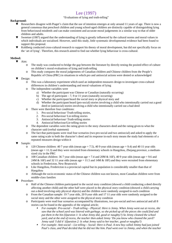 OCR A-Level Psychology: Developmental Core Studies | Teaching Resources