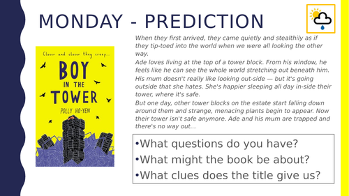 Whole Class Reading - The Boy In The Tower | Teaching Resources