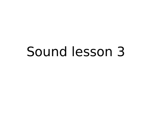 Pitch and volume lesson - KS3 sound topic | Teaching Resources