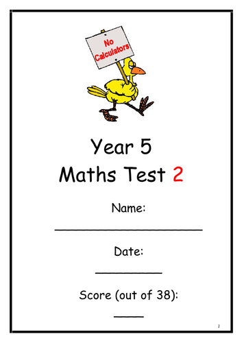 Year 5 Maths Test 2 | Teaching Resources