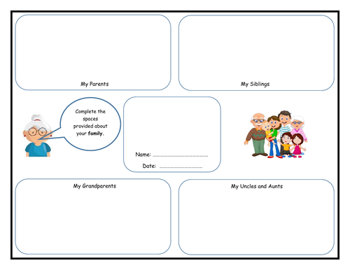 My Family (6-page booklet & A3 poster ) | Teaching Resources