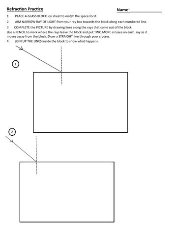 Refraction Complete Lesson with worksheets and answers - GCSE - OCR ...