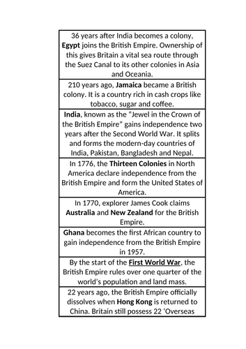 KS3 History: Introduction to the British Empire | Teaching Resources