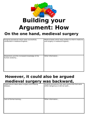 KS4 AQA History: Medieval and Renaissance Surgery | Teaching Resources