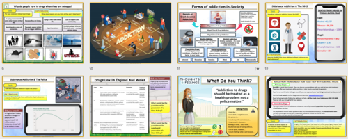 Substance Addiction Drugs Education PSHE | Teaching Resources