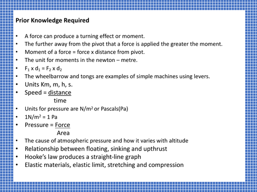 Forces - Smart Board or Computer Bingo for Pressure, Moments, Speed ...