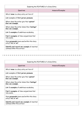 FREE Year 3: Recounts - 'The Diary of a Killer Cat' by Anne Fine ...