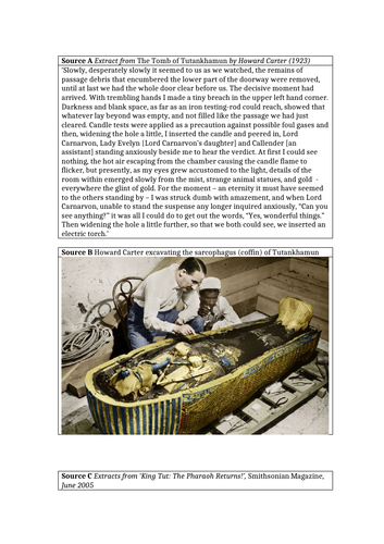 Lesson 4: How significant was the discovery of Tutankhamun's tomb ...