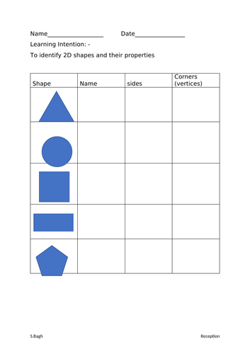 2D Shapes and their Properties | Teaching Resources