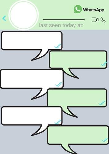 FREE printable English character worksheet: Whatsapp conversation ...