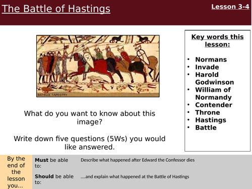 The Battle of Hastings | Teaching Resources