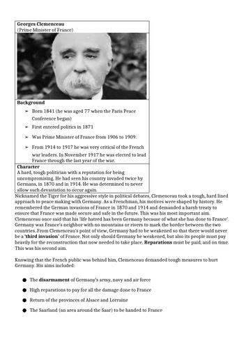 Cambridge IGCSE CIE History - Were the peace treaties of 1919-23 fair ...