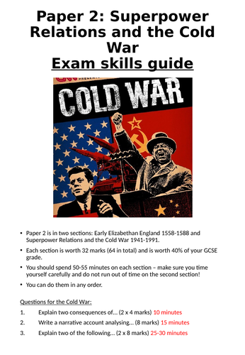 Cold War Edexcel GCSE BUNDLE! | Teaching Resources