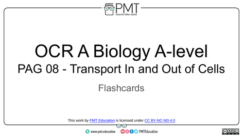 OCR (A) A-Level Biology Practical Flashcards | Teaching Resources