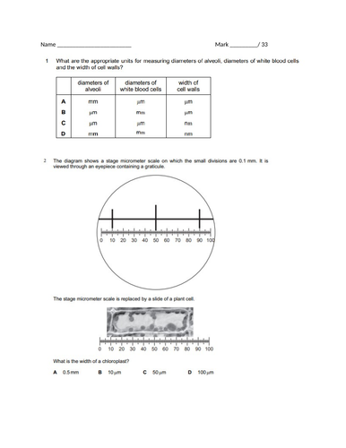 CIE Biology AS Cell structure lessons | Teaching Resources
