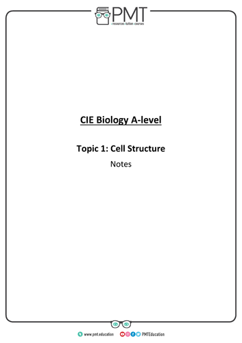 CIE Biology AS Cell structure lessons | Teaching Resources
