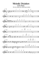 Melodic and Rhythmic Dictation (includes audio) | Teaching Resources