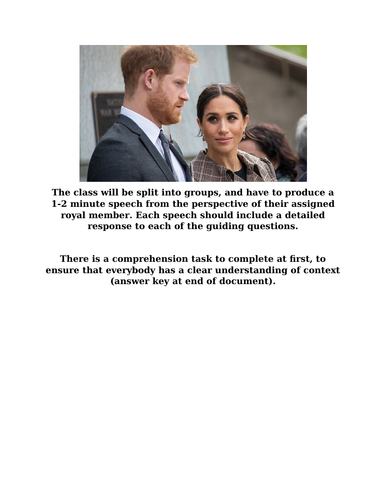 Full lesson: comprehension, speech prompts for PSHE/English: Harry and ...