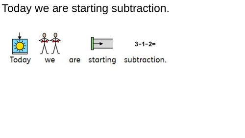 Subtraction introduction E1-E2 | Teaching Resources