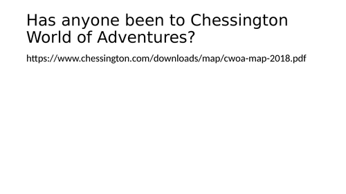 Planning a college trip to Chessington World of Adventures | Teaching ...