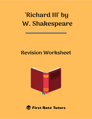'Richard III' by W. Shakespeare Revision Worksheet | Teaching Resources
