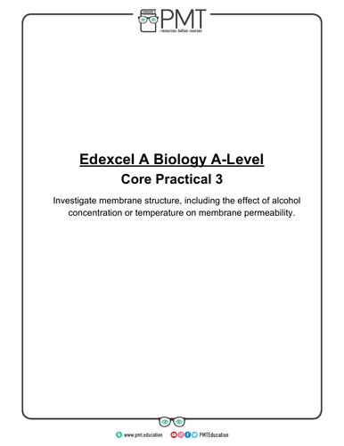 Edexcel (A) A-level Biology Practical Notes | Teaching Resources