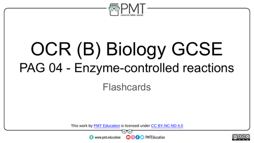 OCR (B) GCSE Biology Practical Flashcards | Teaching Resources