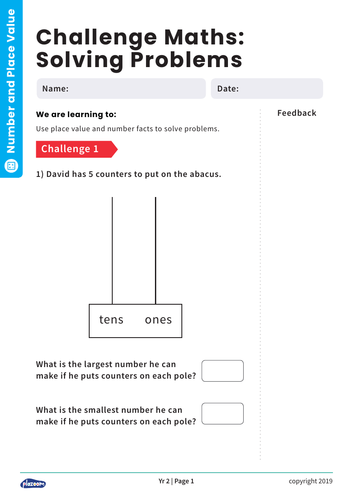 Problem Solving: Y2 – Number and Place Value – Maths Challenge ...