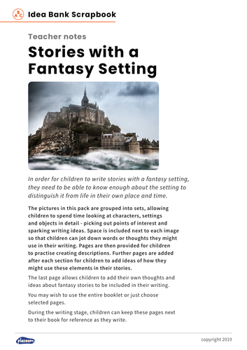 " KS2 Stories With Imaginary Settings Inspiration Pack Fantasy Worlds ...