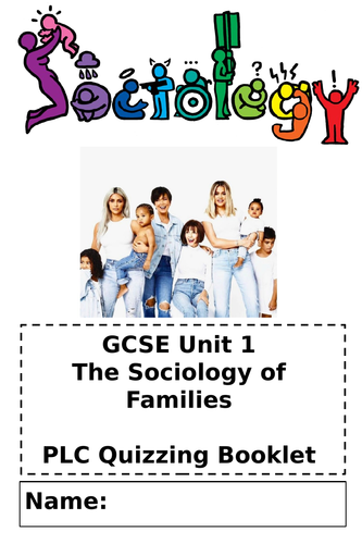 GCSE Sociology Families Knowledge Quizzes | Teaching Resources