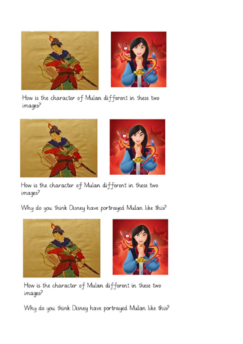 Whole class reading- Mulan | Teaching Resources