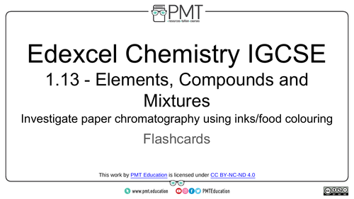 Edexcel IGCSE Chemistry Practical Flashcards | Teaching Resources