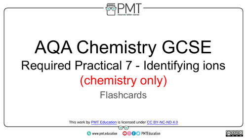 AQA GCSE Chemistry Practical Flashcards | Teaching Resources