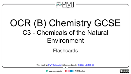 OCR (B) GCSE Chemistry Flashcards | Teaching Resources