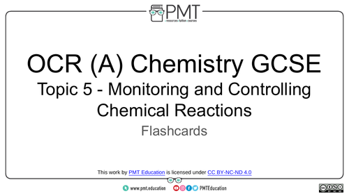 OCR (A) GCSE Chemistry Flashcards | Teaching Resources