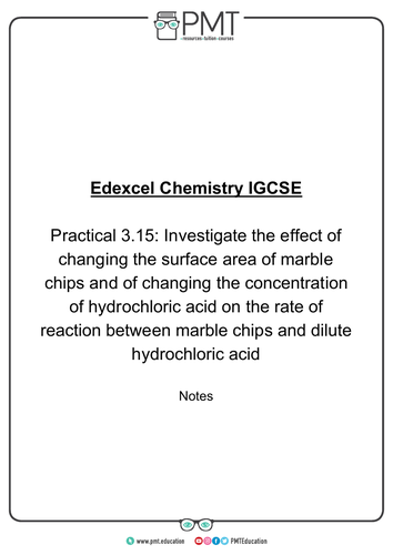 Edexcel IGCSE Chemistry Practical Notes | Teaching Resources Edexcel IGCSE Chemistry Practical Notes | Teaching Resources