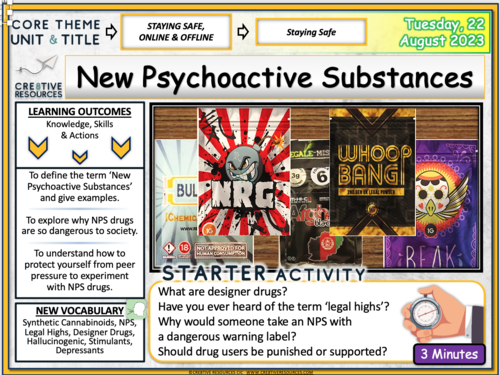 Drugs - NPS New Psychoactive Substances | Teaching Resources