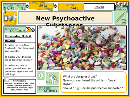 Drugs - NPS New Psychoactive Substances | Teaching Resources