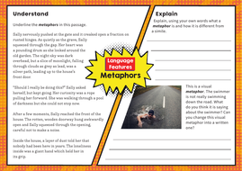 KS2 Metaphors Worksheets: Writing Features | Teaching Resources