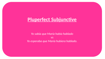 Pluperfect Subjunctive | Teaching Resources