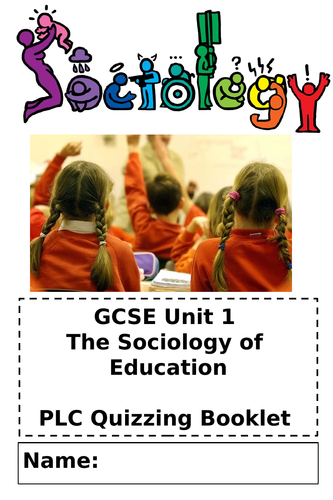 GCSE Sociology Education Knowledge Quizzes | Teaching Resources