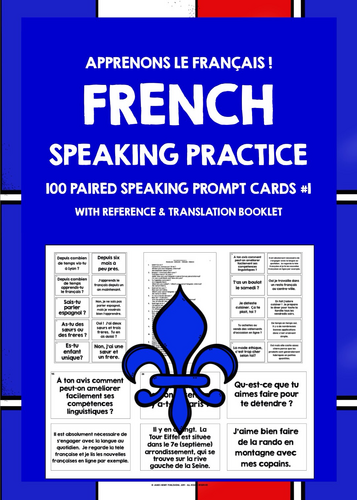 FRENCH SPEAKING PRACTICE CARDS #1 | Teaching Resources