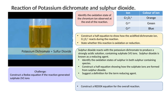 Constructing Redox equations activity | Teaching Resources